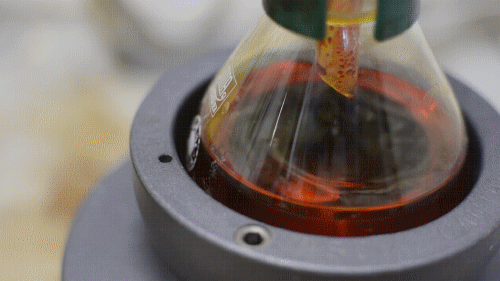 This is a Bromine is Purifying using Centrifuging