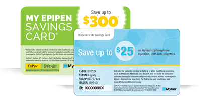 Example of Epipen coupon: