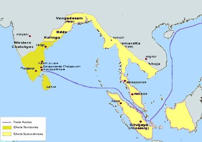 Map of the Chola Empire.