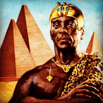 Piankhi, Nubian but Egypt's pharaoh.