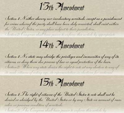 13, 14, ans 15 amendments