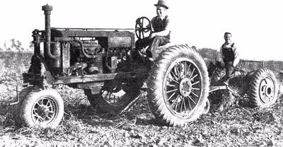 1930’s All purpose rubber tired tractor with complementary machinery ...