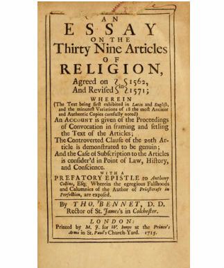1551: Articles of Religion