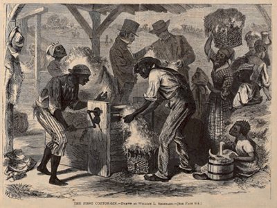 In this illustration from Harper’s Weekly in 1869, enslaved workers ...
