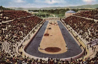 The first olympics in Athens is when the sports advertizing first ...