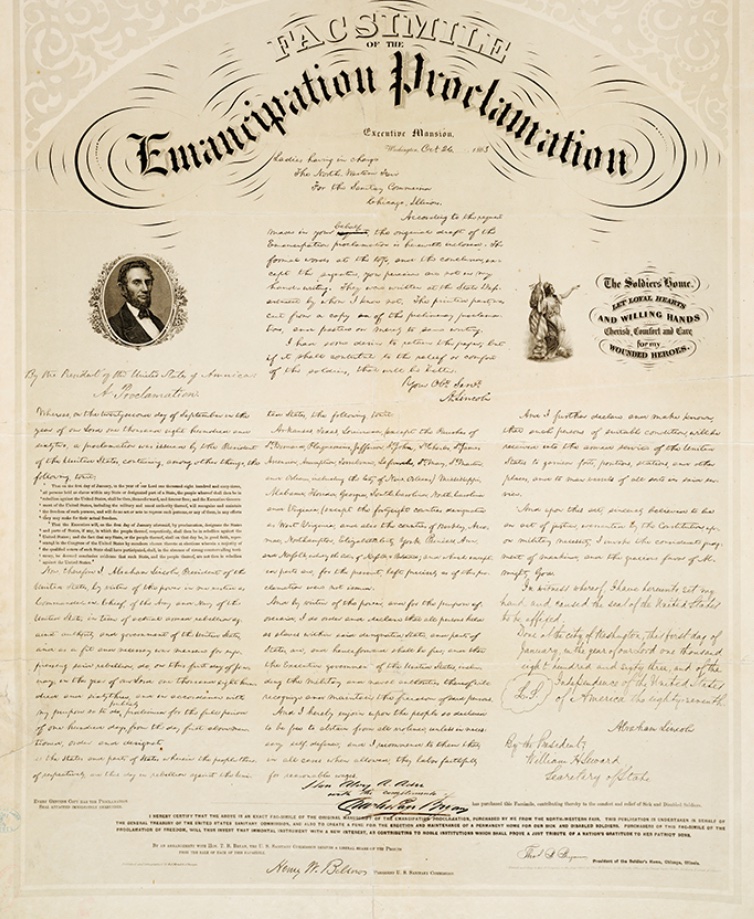 1862- The Emancipation Proclamation