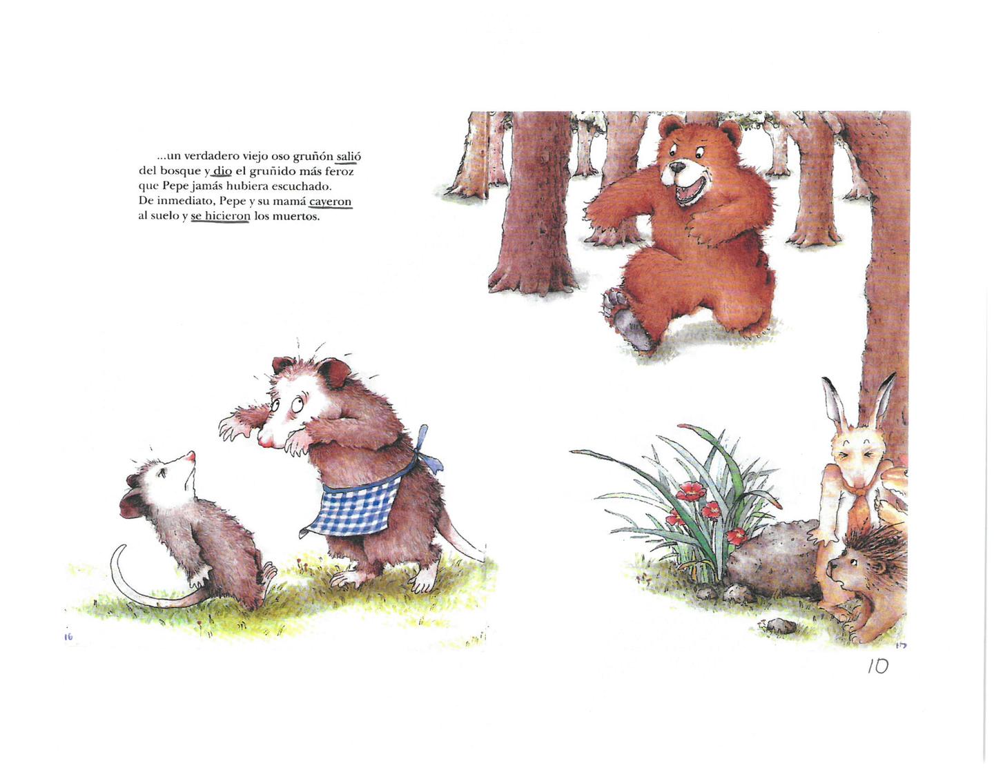 …a really old grumpy bear came out of the woods and growled more ...