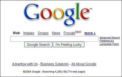 En principio de 2004 el índice de búsqueda ha realizado un nuevo hito ...