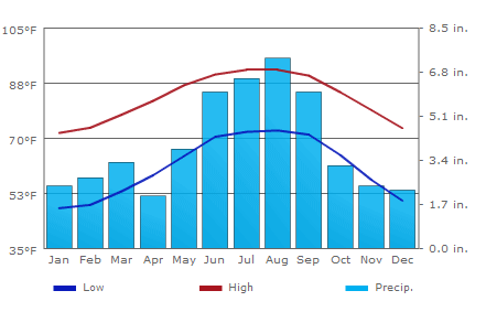 Precipitation chart