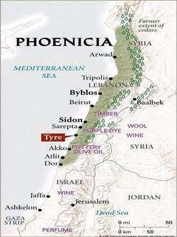 Map of Phoenicia