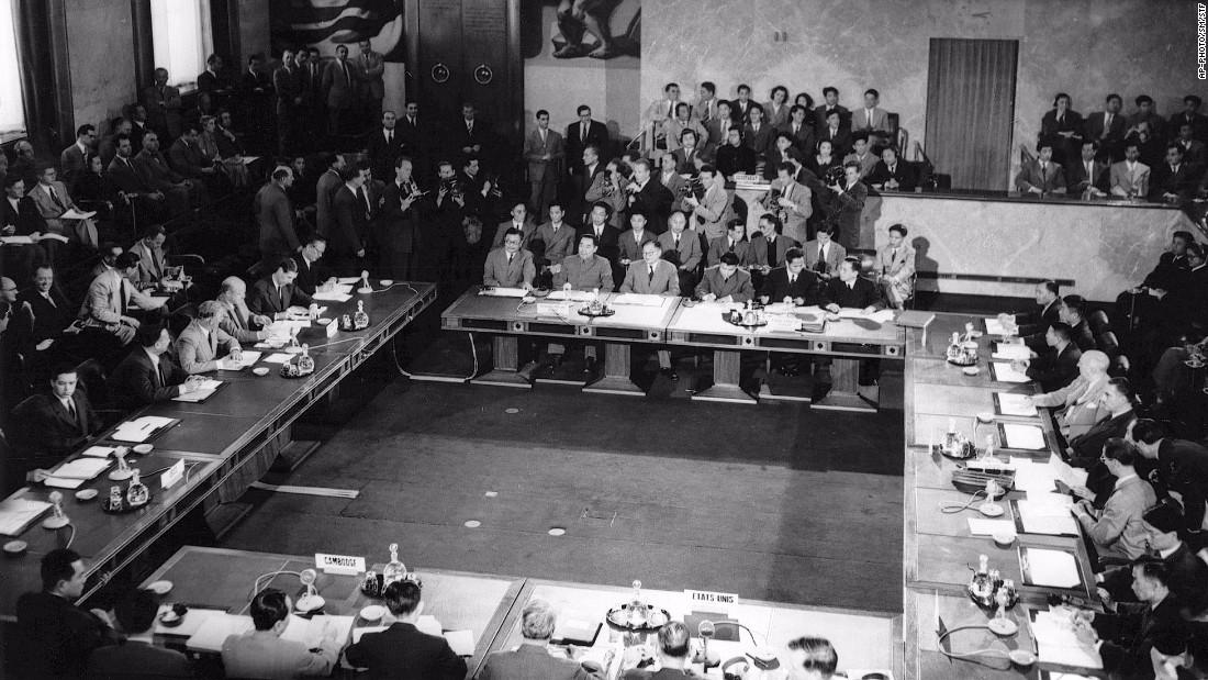 July 21st, 1954: Vietnam is split in two after an agreement is struck ...