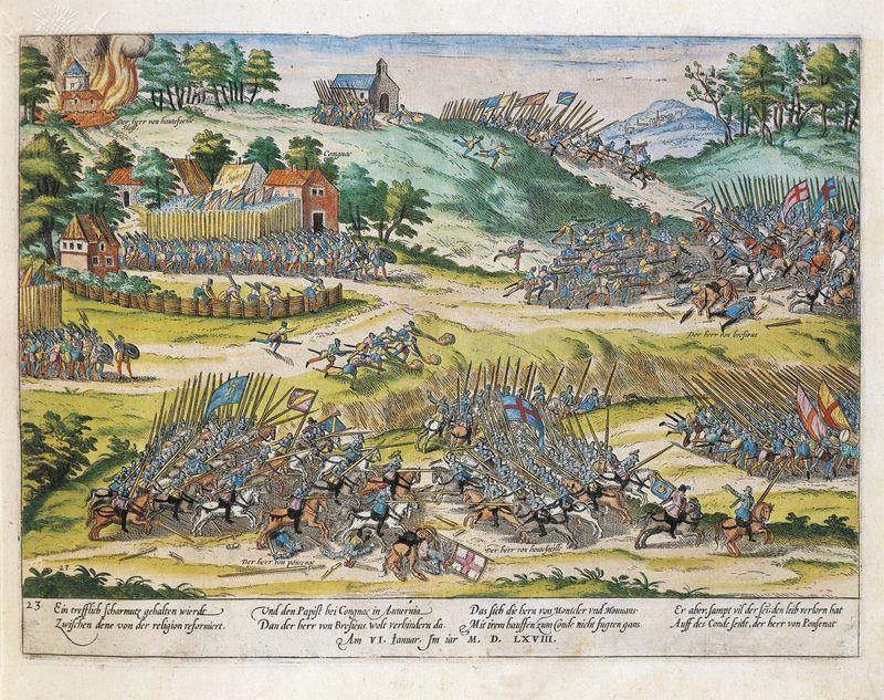 France - 16th century - Wars of Religion. Papists and reformers clash ...