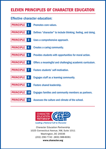 Eleven Principles of Effective Character Education