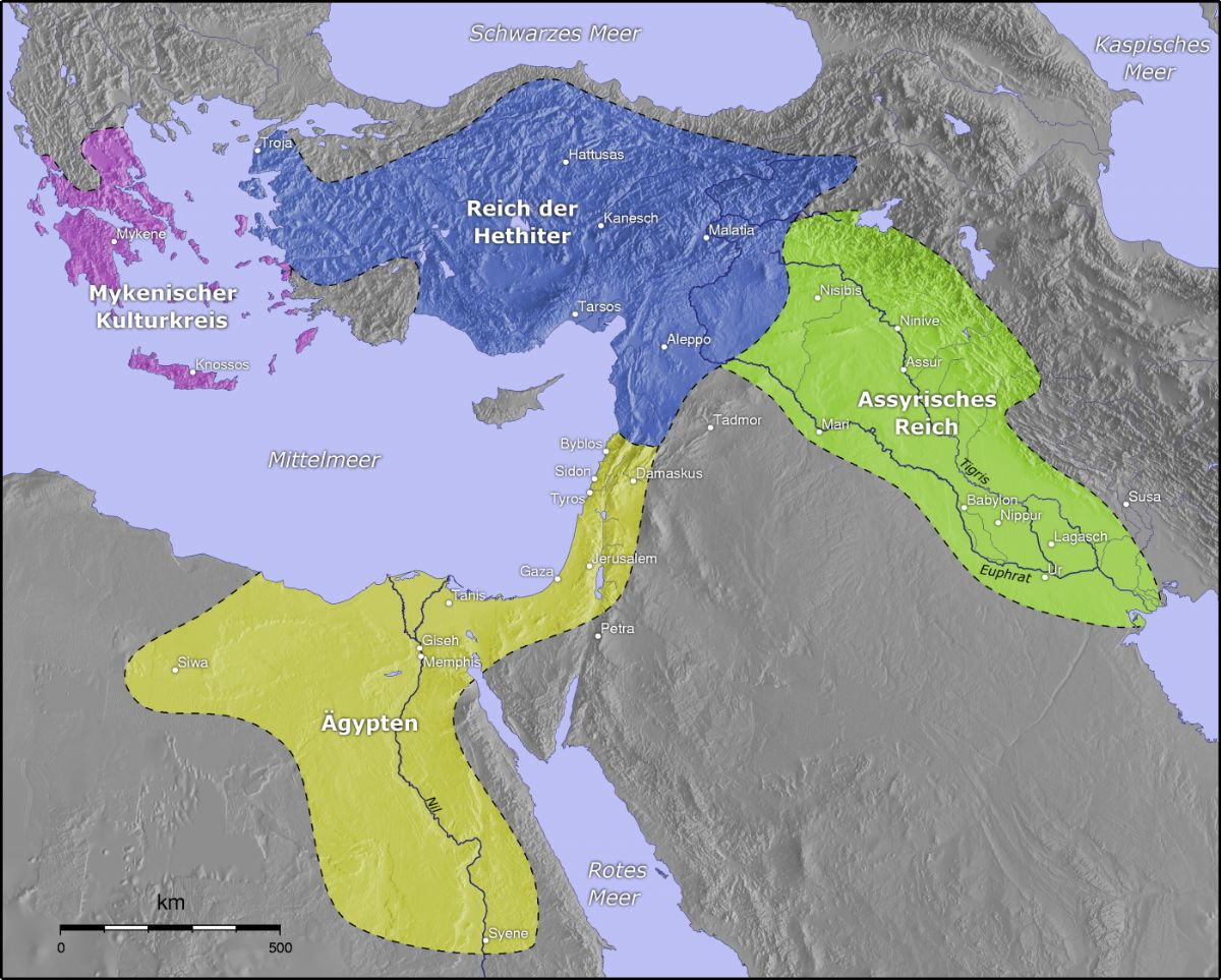 Hititler MÖ 1700-700 yılları arasında Anadolu'da hüküm sürmüşlerdir.