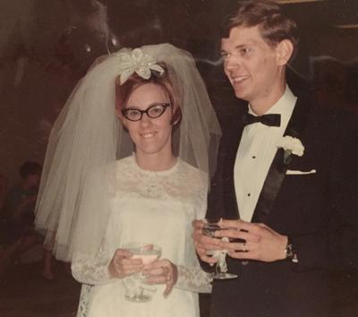 This is a picture of when my nana and papa got married in 1968 they ...