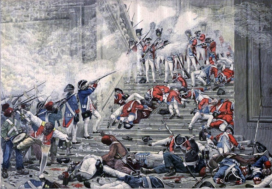 The storming of the Tuileries