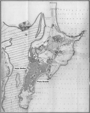Map of The Peninsula of Macao, 1865-6