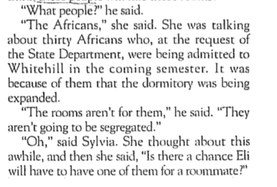 This paragraphs shows that this story was set after slavery was ...