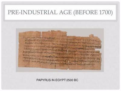 Papyrus in Egypt 3000 BC