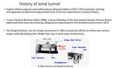 Invention of the Wind Tunnel